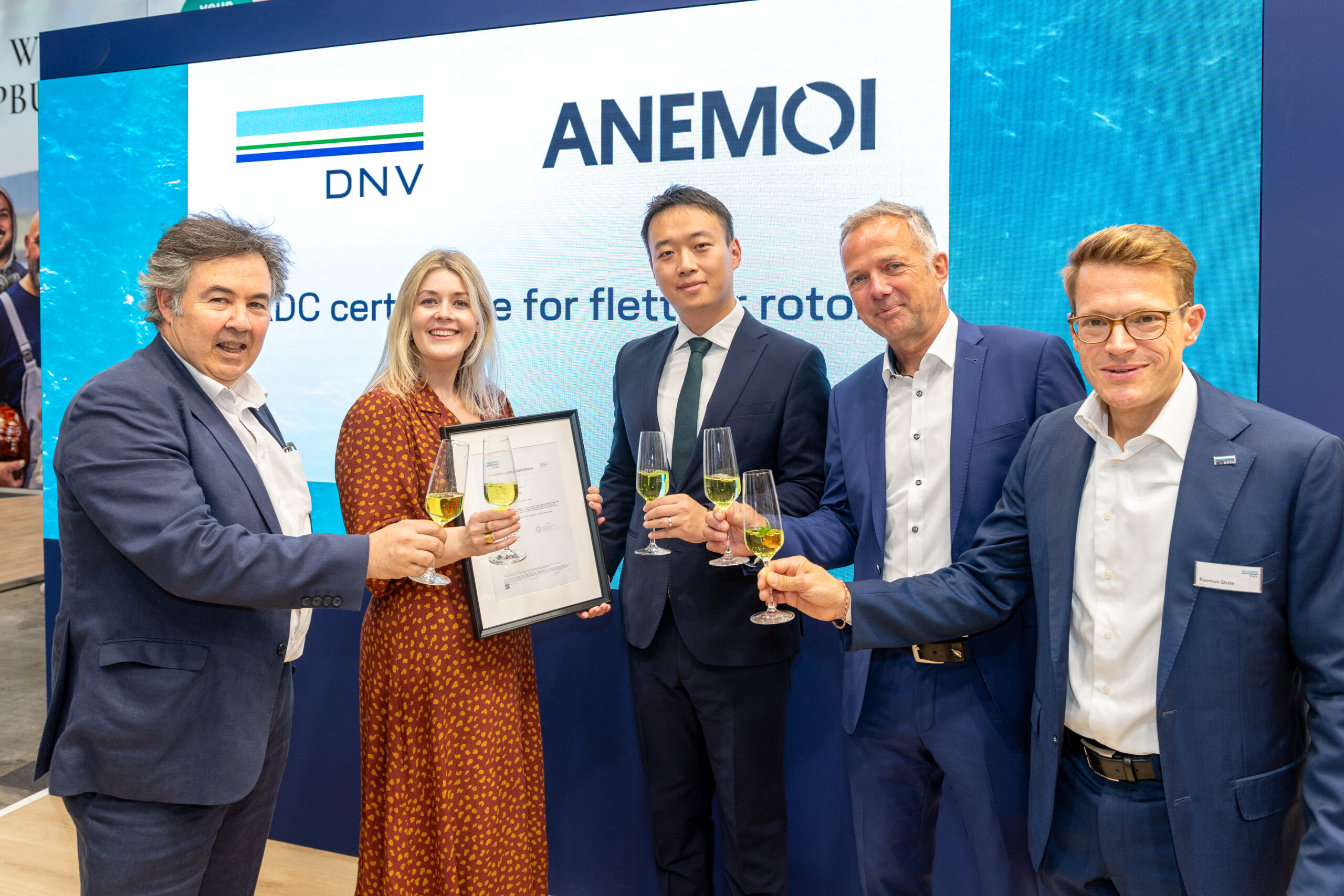 Anemoi awarded DNV Type Approval for 5x35m Rotor Sail design - Anemoi